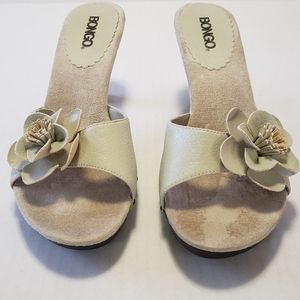 BONGO | Shoes | 8 Bongo Kitten Open Toe Nail Trim Heel Slide | Poshmark